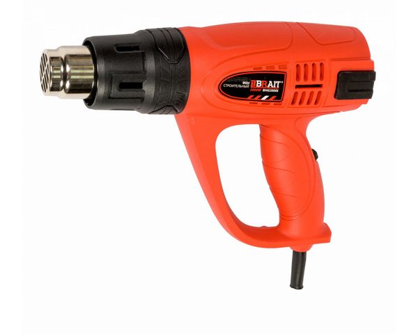 Фен строительный BRAIT BHG2000I, мощность 2000 Вт, мах.температура, кейс, 600 град, 3 скорости ...