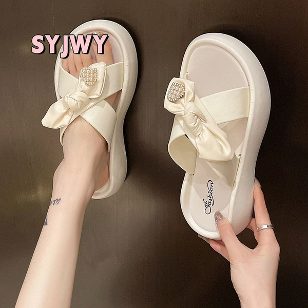 Босоножки Женский SYJWY Платформа Синтетическая кожа, размер 36, 37 Лето Без застёжки купить c ...