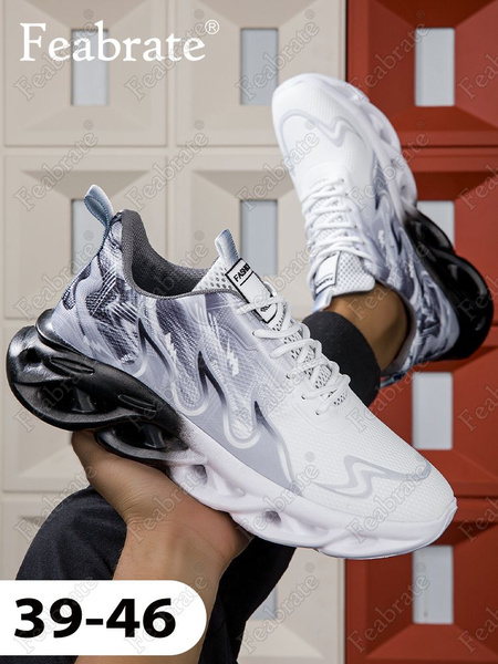 Кроссовки Мужской Feabrate Синтетическая дышащая сетка, размер 44 R (средняя) Лето Шнурки купить ...