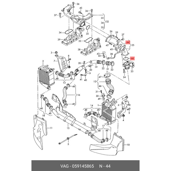 Кольцо уплотнительное vw touareg (2010>) VAG 059145865, oem 95511014400 ...