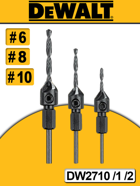 DEWALT DW2710/DW2711/DW2712 Сменное сверло и зенкер #6#8#10 Аксессуары ...