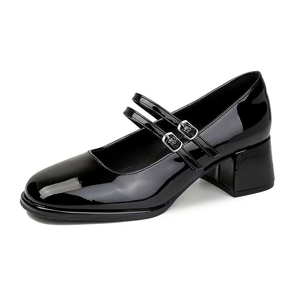 Туфли Женский KERNA Натуральная кожа, размер 39 Каблук + платформа Мэри Джейн Китай Пряжка ...