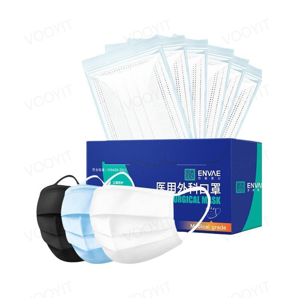 Enhui Маски медицинские одноразовые 50 штук,50 шт/коробка ...