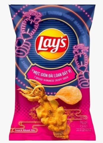 Картофельные чипсы Lay s со вкусом хрустящих кальмаров по-тайваньски 52гр купить на OZON по ...