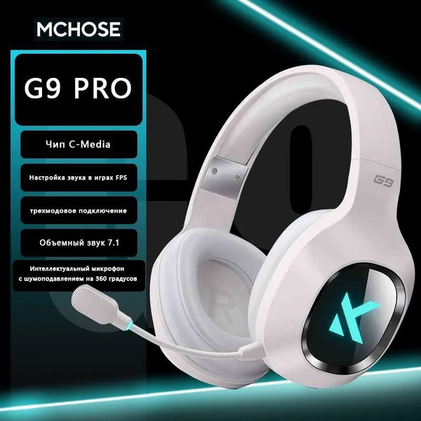 Наушники Полноразмерные MCHOSE G9 Pro Wireless Headset Проводное ...
