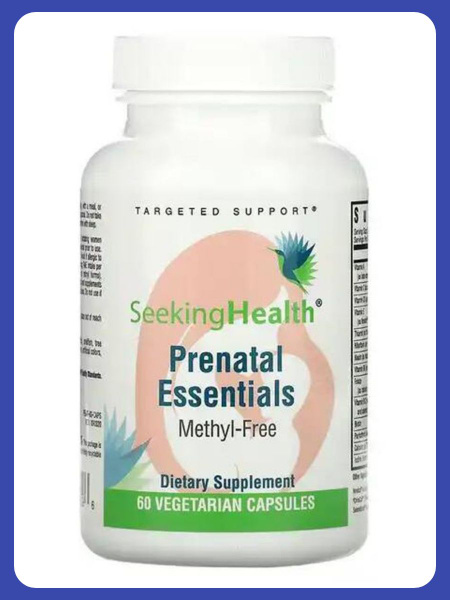 Пренатальные витамины, пищевая добавка, Seeking Health Prenatal Essentials, без метила, 60 ...