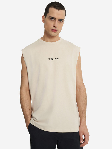 Майка Мужской Termit бежевый, размер 48, 50 Хлопок Спортивный Узбекистан купить c доставкой на ...