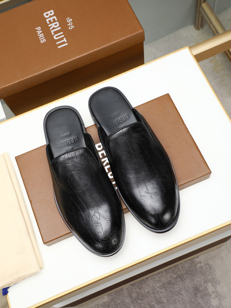 Туфли Мужской Berluti Воловья кожа размер 39 Без каблука 4 слингбэки Без застёжки Круглый нос