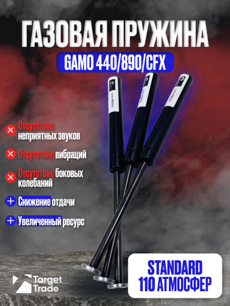 Газовая пружина Gamo 440/890/CFX стандарт 110 атмосфер купить на OZON ...