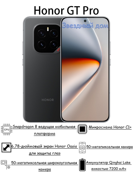 Смартфон Honor PPG-AN00 512 ГБ 12 ГБ Черный OLED/AMOLED 2 SIM купить c ...