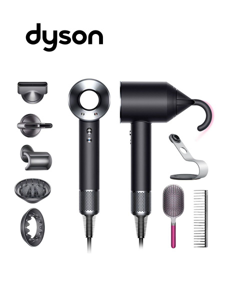 Dyson Фен для волос Dyson Supersonic HD08,Фен Dyson, 1600 Вт, скоростей 3, кол-во насадок 5 ...