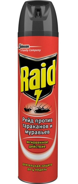 Raid Аэрозоль от тараканов и муравьев, 300 мл/ купить на OZON по низкой цене (2110855758)