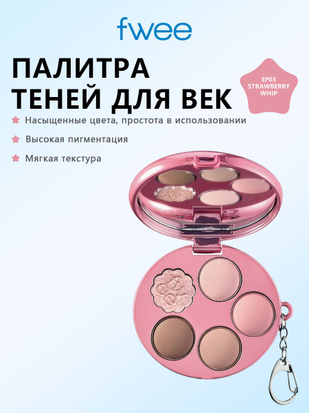 тени для век Fwee Pocket Eye Palette - EP03 Strawberry Whip купить на OZON по низкой цене ...