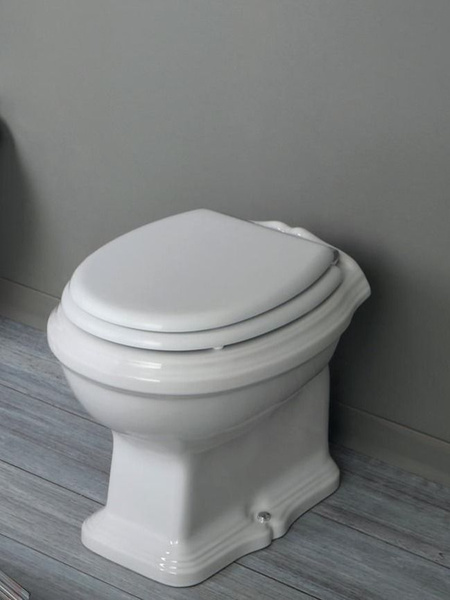 SIMAS Унитаз приставной, напольный ARCADE AR 811 bia+F 90 oro, слив в стену, без крышки, с ...