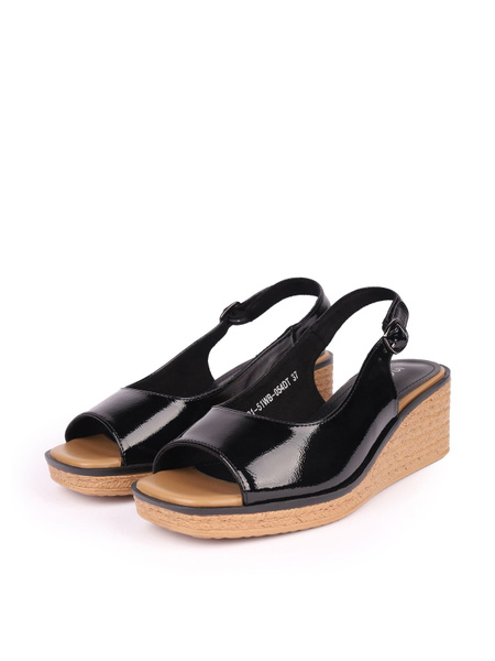 Босоножки Женский Instreet Искусственный лак, размер 39 5 Лето Россия Пряжка купить c доставкой ...