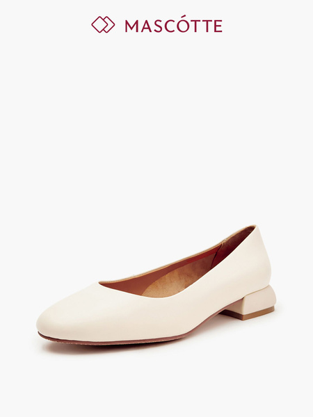 Туфли Женский Mascotte Натуральная кожа, размер 38 Стандартный низкий (до 4 см) 3 лодочки Россия ...