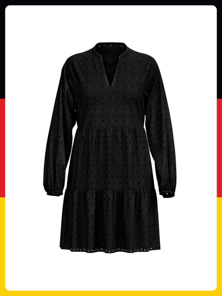 Платье Женский OBJECT черный Повседневный, размер 42, 44 дышащий материал купить c доставкой на ...