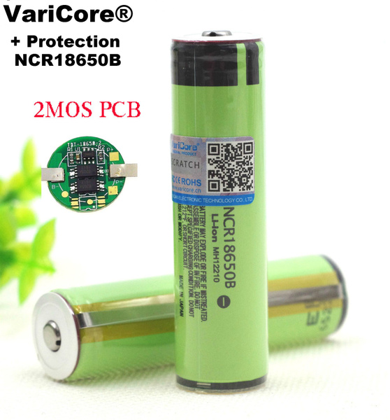 Varicore 18650 NCR18650B 3.7V 3400MAH с PCB для батарей фонарей купить на OZON по низкой цене ...