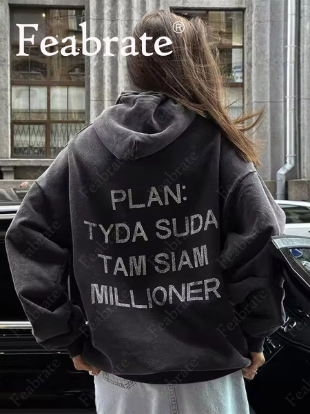 Толстовка Женский Feabrate Шнуровка, Карманы белый Без застежки Полиэстер, размер 58 Буквы и ...