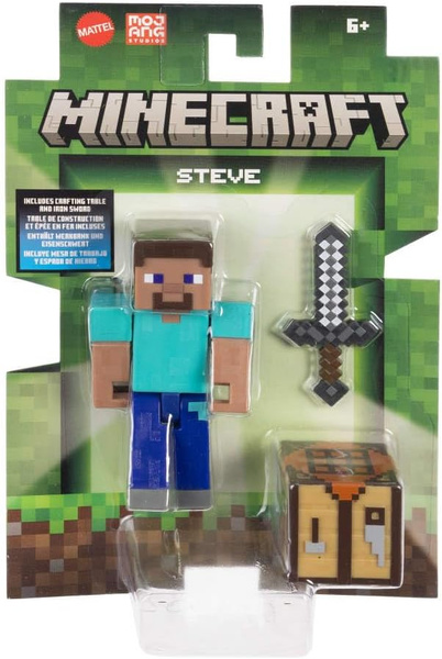 Фигурка майнкрафт Build a Portal Стив с мечом Minecraft Steve HMB17 ...