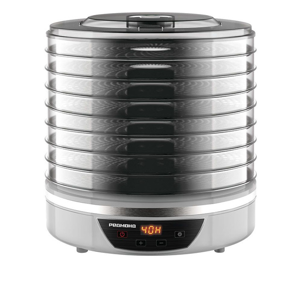Дегидратор сушилка для овощей и фруктов РЕДМОНД FD1103, 8 уровней, регулируемая высота, таймер ...