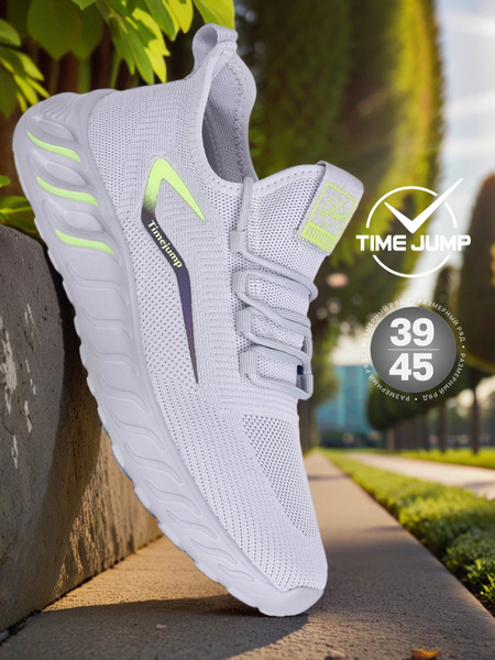 Кроссовки Мужской TimeJump Текстиль, Резина Бег, Туризм, размер 45 G Демисезон Шнурки ...