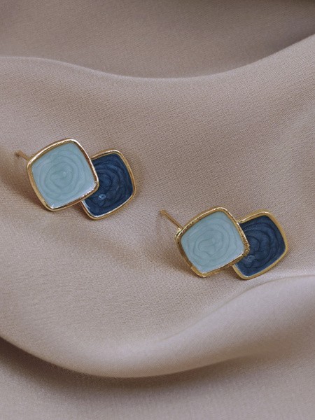 Blur Jewelry Серьги пусеты классические женские бижутерия "Лазурная ...