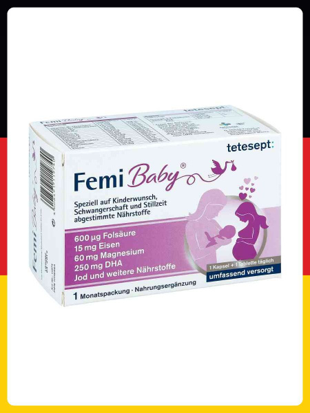 Пищевая добавка tetesept Femi Baby film-coated tablets + soft capsules ...