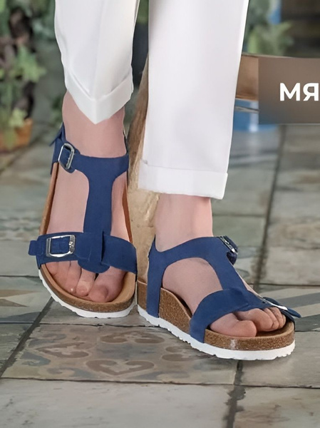 Сандалии Женский, Девочки Ortmann, размер 37 Замша натуральная Анатомическая стелька, Легкая ...