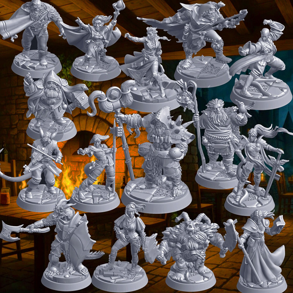 ДНД / Набор миниатюр для днд - 32 мм / 4 - купить с доставкой по выгодным ценам в интернет ...