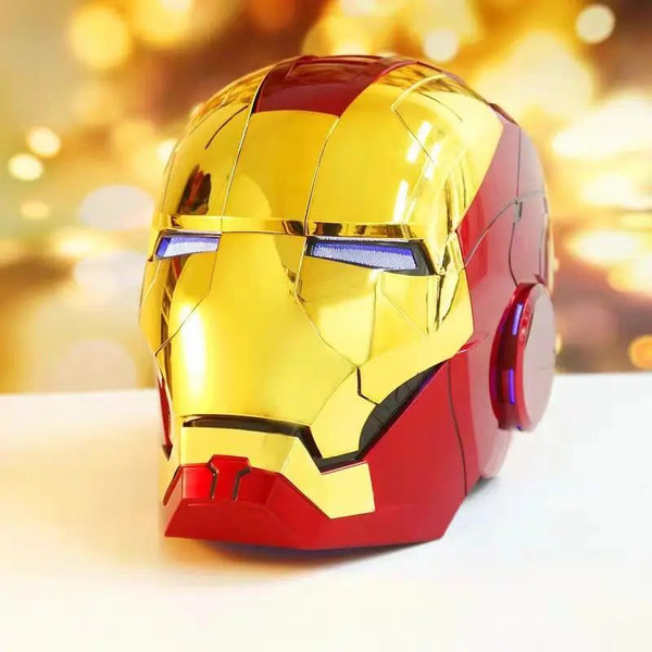 Шлем Железный человек MK5 IRON MAN GOLD V2 с голосовым, сенсорным ...
