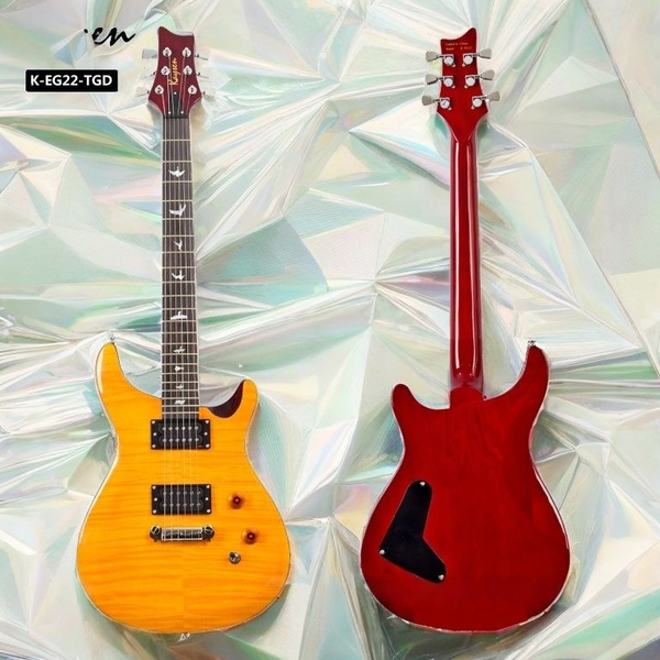 Kaysen Электрогитара двойная встряска Электрогитара K-EG22_золотой цвет ...