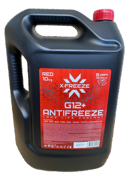 Антифриз X-Freeze X-freez_red_g12+, Готовый раствор купить по выгодной цене в интернет-магазине ...