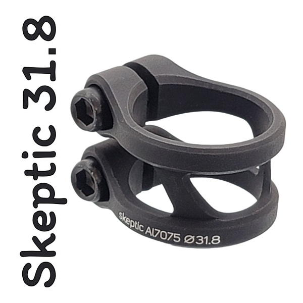 Зажим 2 болта Skeptic, 31,8мм, IHC, black купить на OZON по низкой цене (1027015596)