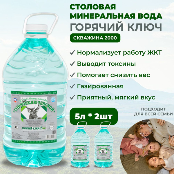 Вода Минеральная Негазированная 5000мл. 2шт - купить с доставкой по ...