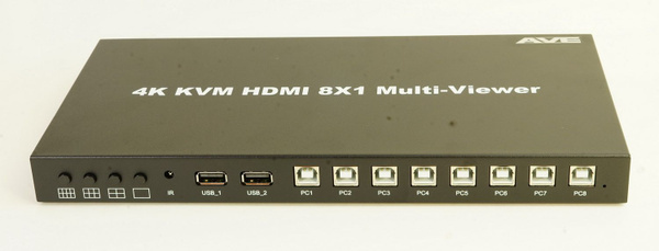 Переключатель AVE HDSW KVM 8MV (8 PC Multi-viewer seamless switch, HDMI ...
