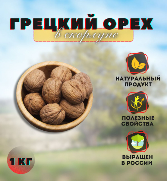 Грецкий орех неочищенный 1кг - купить с доставкой по выгодным ценам в ...