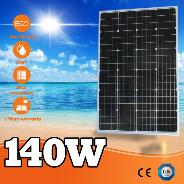 18V 140W Высокоэффективные жесткие солнечные батареи для кемпинга ...