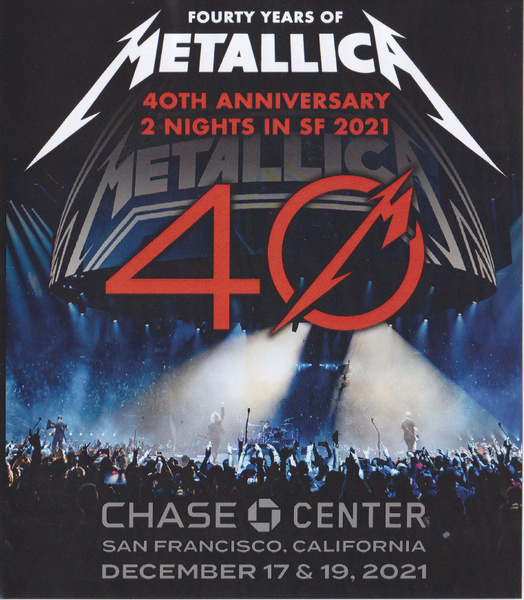METALLICA - 40 Years anniversary in San Francisco 2 Blu-ray (блю рей ...