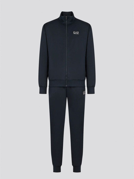 Комплект одежды Мужской EA7 Повседневный темно-синий, размер 56, 58 Полиэстер Логотип Китай На ...