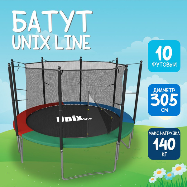 Батут каркасный UNIX Line Simple - купить по выгодной цене в интернет ...