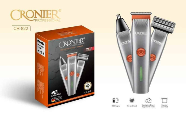 Купить триммер CRONIER CR-822 по низкой цене: отзывы, фото, характеристики в интернет-магазине ...