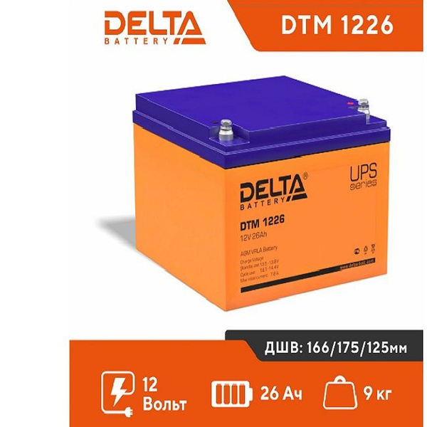 Батарея для ИБП Резервный (Back UPS) Delta Battery, 450 В·А купить по ...