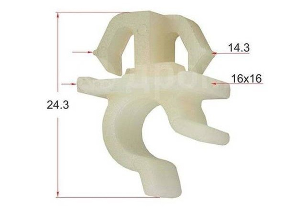 Клипса крепежная автомобильная, 1 шт. купить по выгодной цене в ...