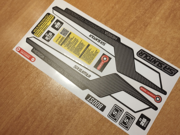 Suntour xcm merida белые МАТОВЫЕ наклейки для велосипеда на вилку, MTB ...