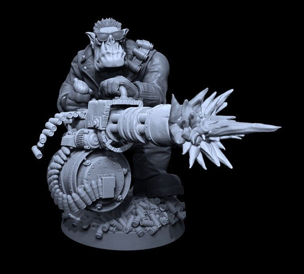 Миниатюра Warhammer 40000. Orks. Орк Терминатор / Орк бойз с шутой ...