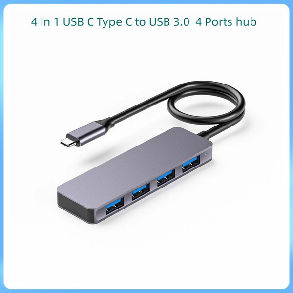 4 в 1 USB C Hub Dock Type C to USB 3.0 4 Портовый адаптер для Macbook ...