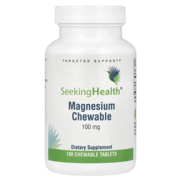 Seeking Health, Магний в жевательной форме, 100 мг, Magnesium, 100 ...