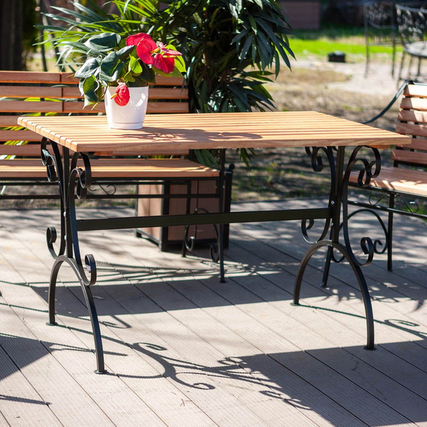 Садовый стол 120х76х74 см, HiTSAD - купить по низким ценам в интернет-магазине OZON (1469415089)