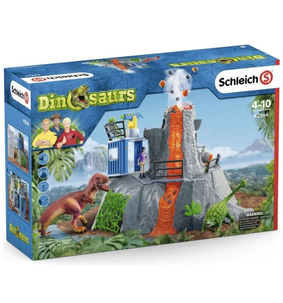 Игровой набор "Большая экспедиция на вулкан" Schleich Dinosaurs/ для ...
